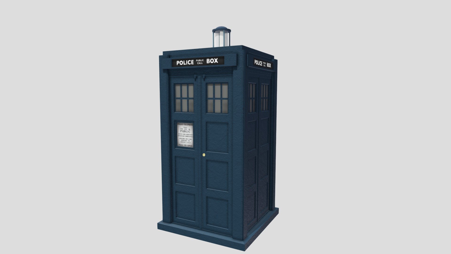 TUAT / Fugitive Doctor TARDIS Exterior - 3D model by JorJ (@jorjjest ...