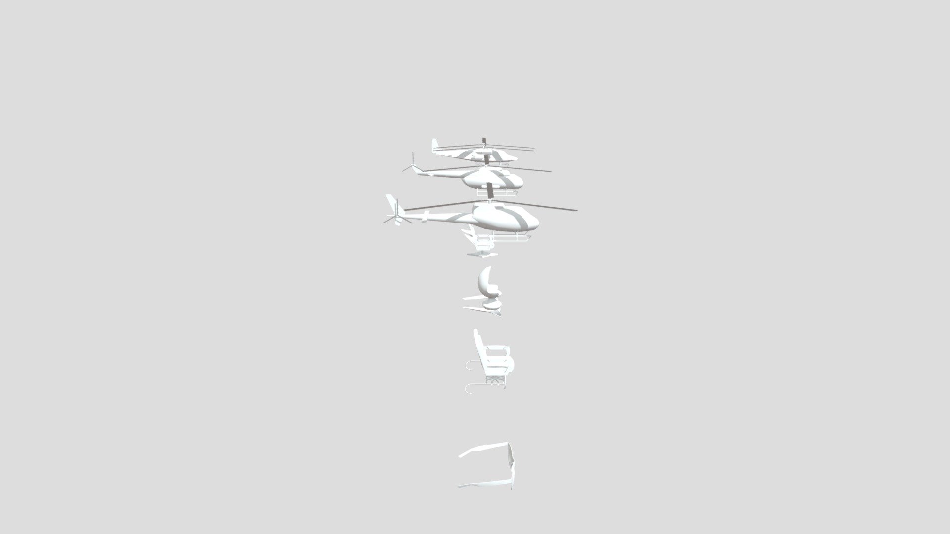 Siluets - Download Free 3D model by mihail.ovsyannikov [6e87867 ...