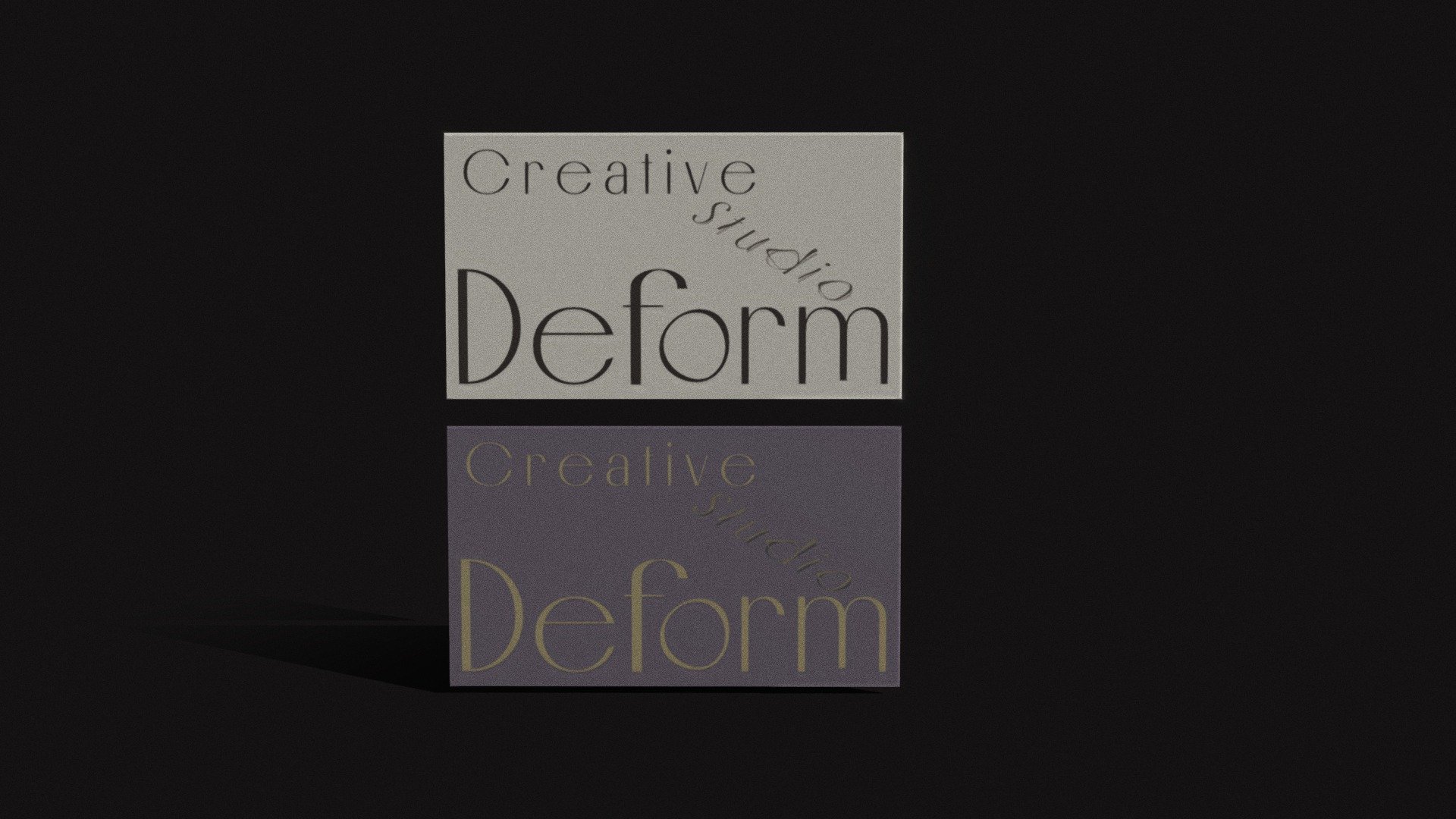 Deform Creative Studio | Business Card - 3D model by Deform Creative Studio (@MohdMazen ...