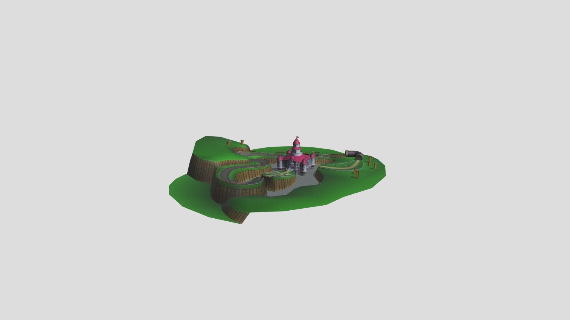 3DS - Mario Kart 7 - Mario Circuit - 3D model by jameerburke08 [6e8b97e ...