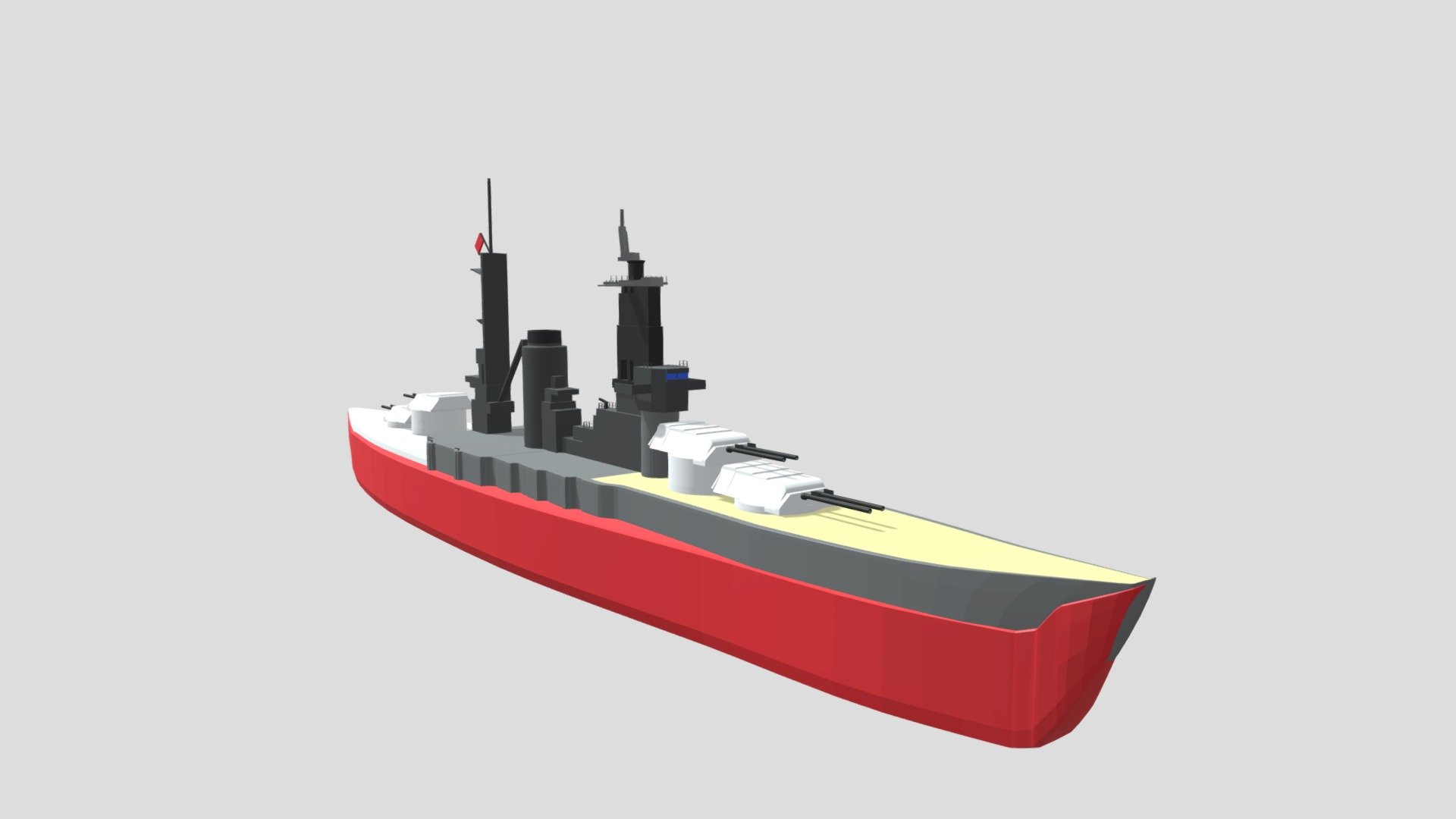 Battleship - Download Free 3D model by michael-dg [6e8cfcf] - Sketchfab