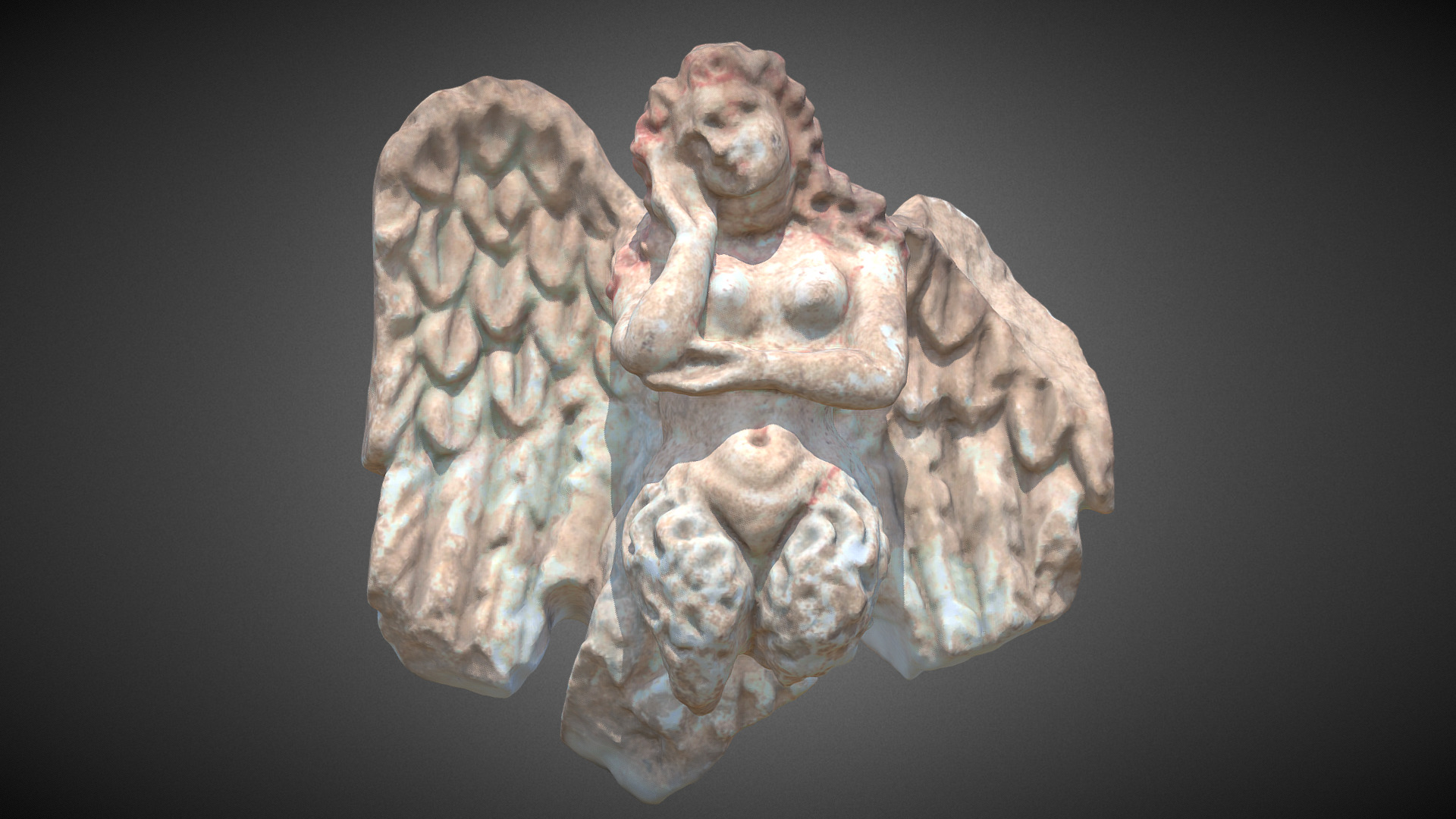 Figure of a Mourning Siren - Download Free 3D model by IPCH ...
