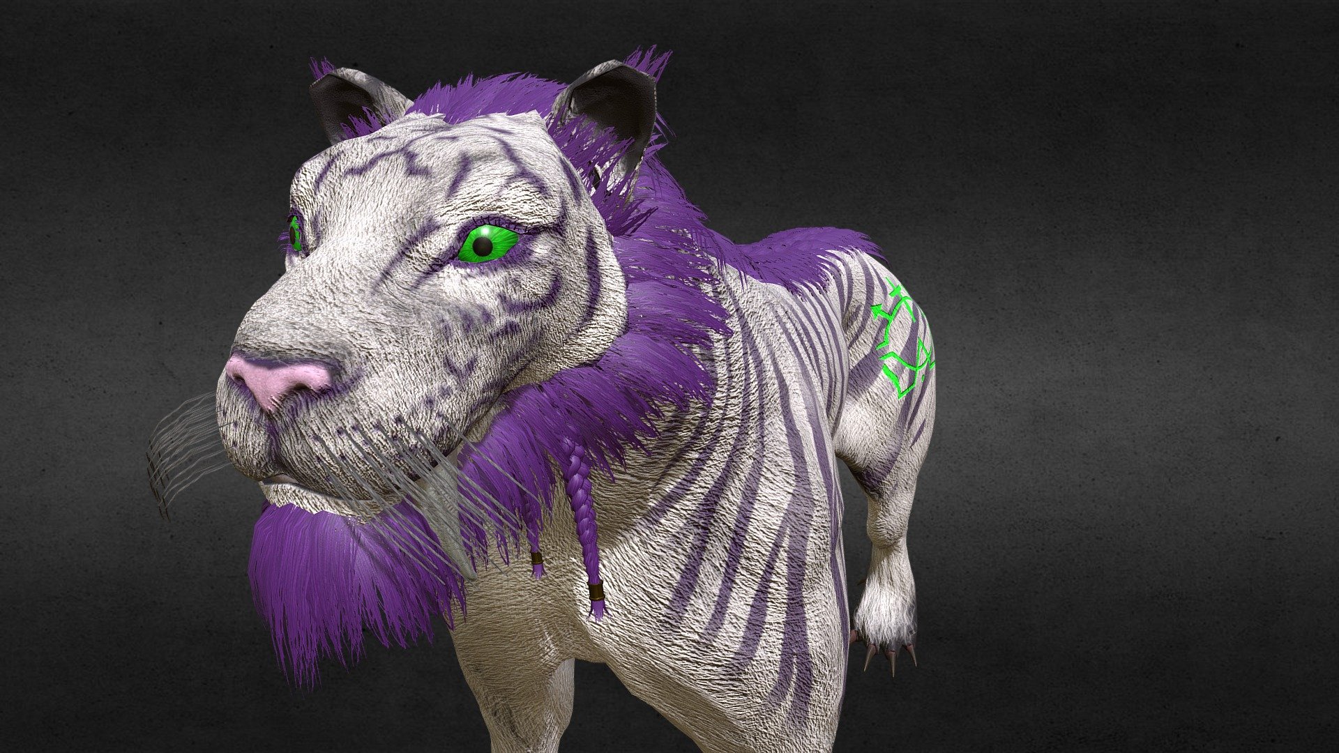 Sabretooth_Tiger_beast - 3D model by TannerVanBurton [6e99a99] - Sketchfab
