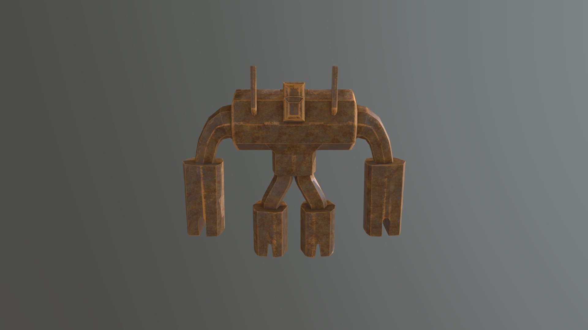 Rusted Defence Robot - 3D model by Zibbs [6e9a867] - Sketchfab