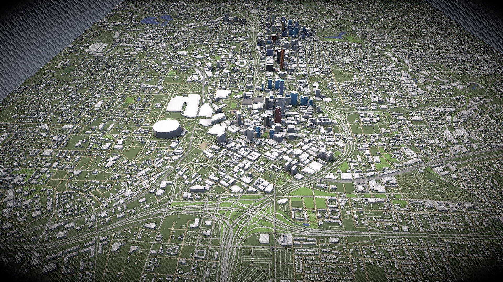 Atlanta USA - city and urban - Buy Royalty Free 3D model by Jinda ...