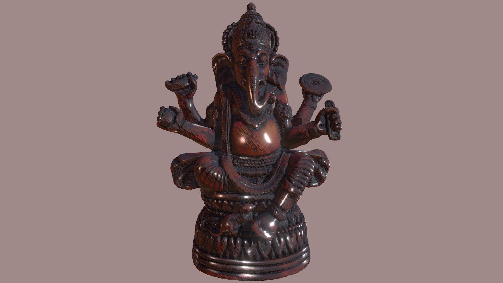 Ganesha - 3D model by AKIN (@artaru0660) [6e9b640] - Sketchfab