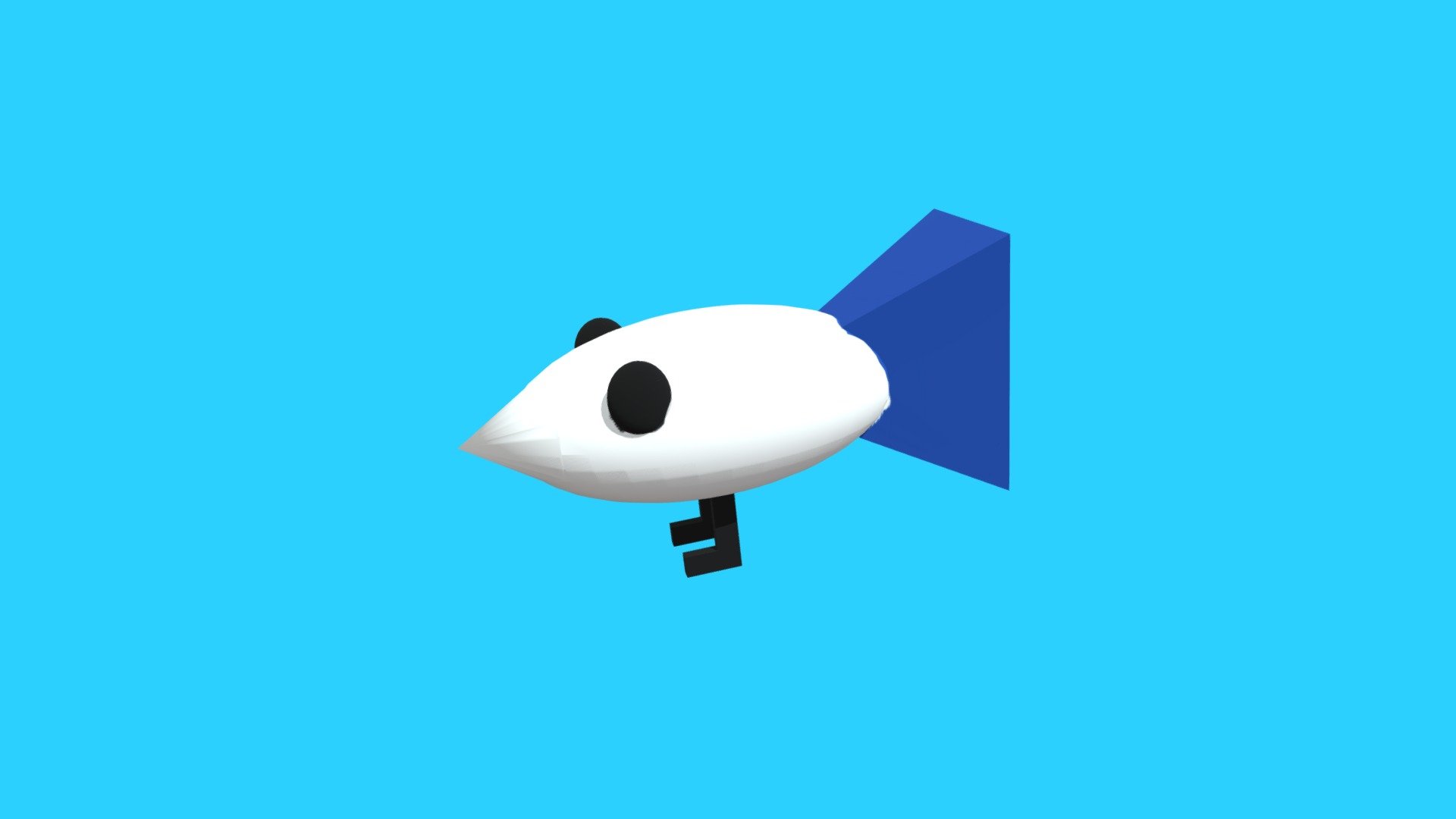 MALLOW WEIRD STRANGE ANIMAL Fish Bird Blue - Download Free 3D model by ...