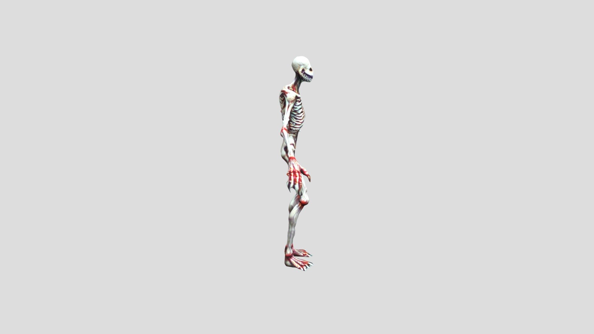 Realistic creepy skinny monster - Download Free 3D model by DiploDog ...