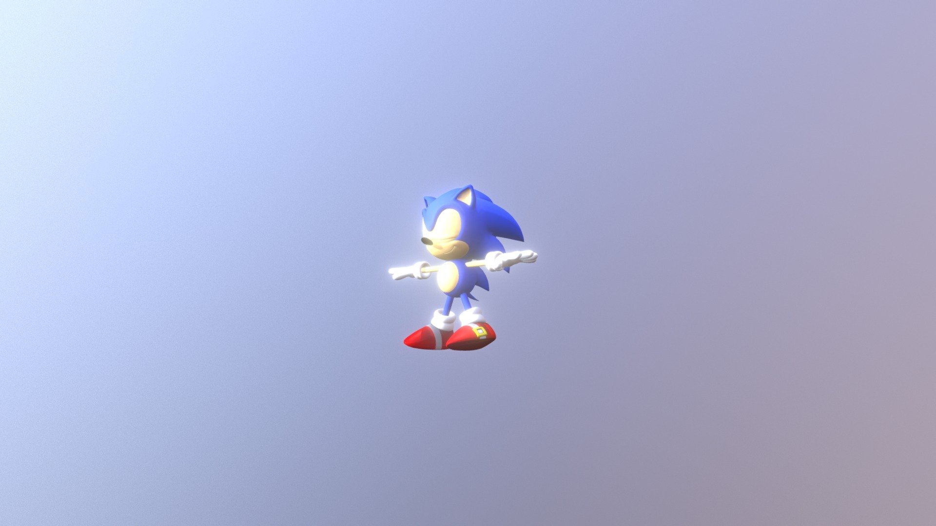 Classic Sonic - 3D model by amaudee2 [6e9d9c1] - Sketchfab