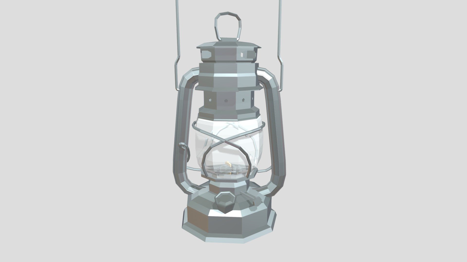 Low Poly Oil Lantern (rigged, animated) - 3D model by nikrad (@nikrad ...