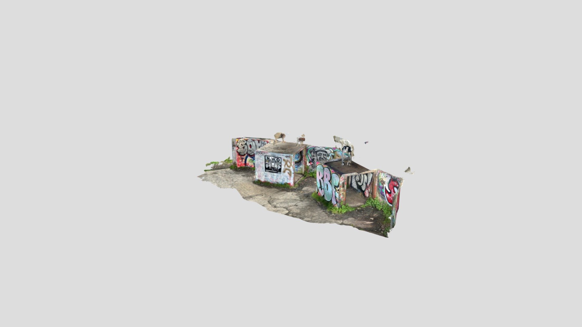 Purdown 3D Scan - Walkway 4 with goats - 3D model by lillyparr93 ...