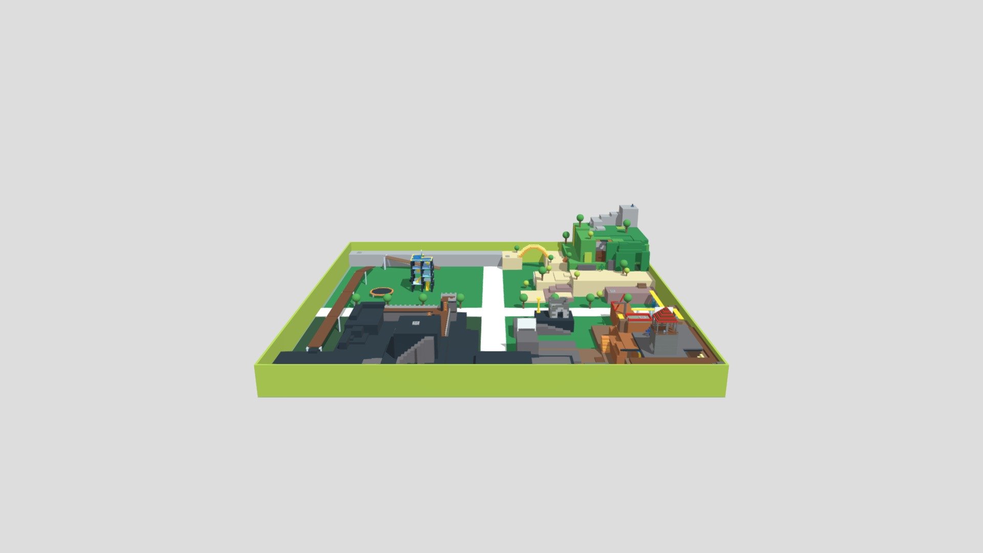 Crossroads - Download Free 3D model by Huh (@SkibidiSanya) [6ea0f34 ...
