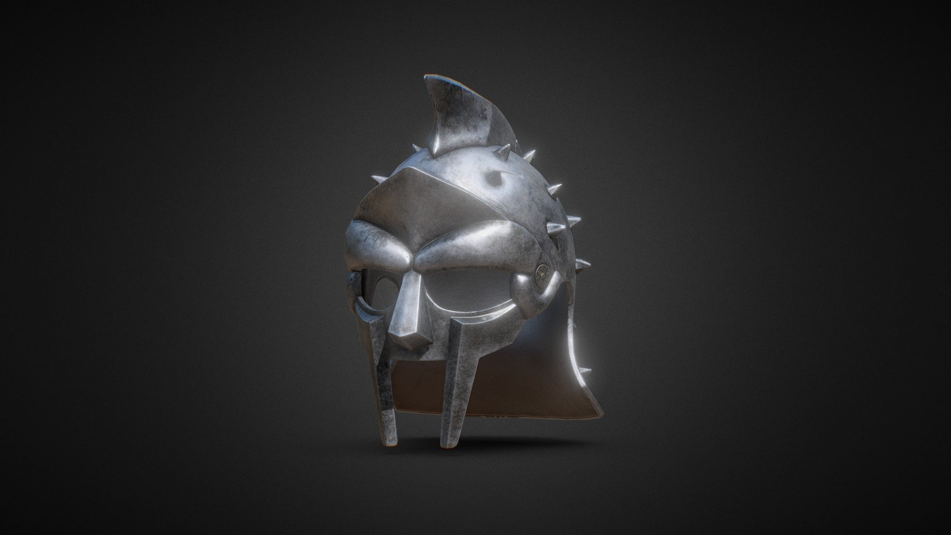 Gladiator Maximus' Arena Helmet (Game Ready) - 3D model by Sox ...