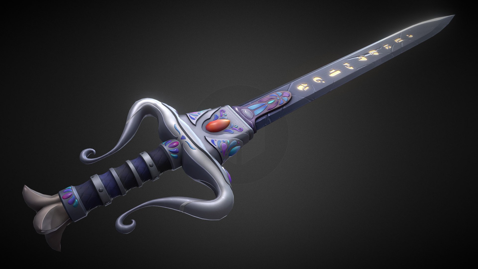 Stylized Fantasy Sword - 3D model by Paulien Wygaerden (@Paulien ...