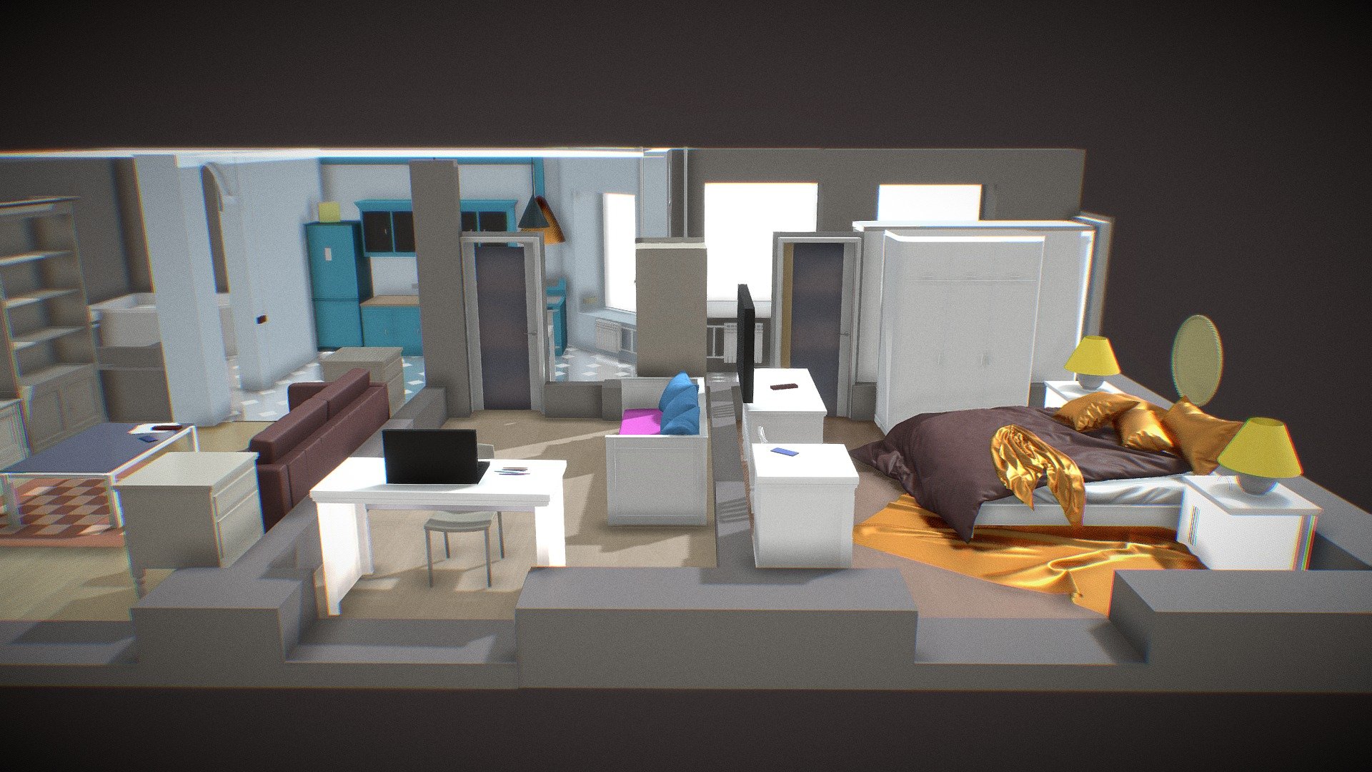 Flat - Download Free 3D model by Konstantin Morozov (@redstar0001 ...