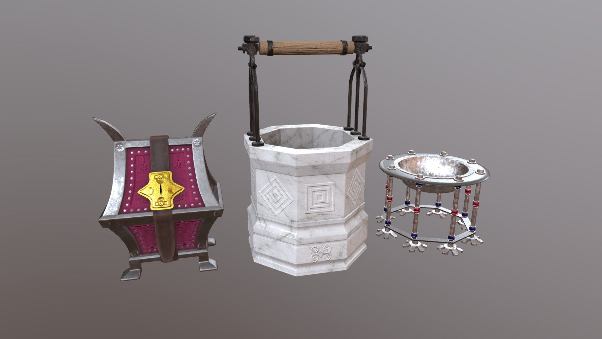 Fantasy Prop Set - Download Free 3D model by Steven Miles ...