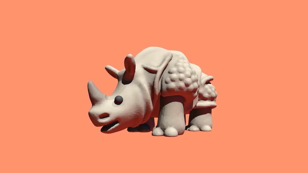 Javan Rhinoceros - 3D model by Antoine Bassin (@antoinebassin) [6ea6b2e ...