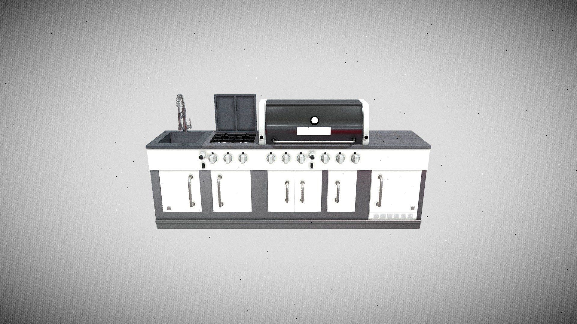 Outdoor kitchen - 3D model by Panovitals [6ea704f] - Sketchfab