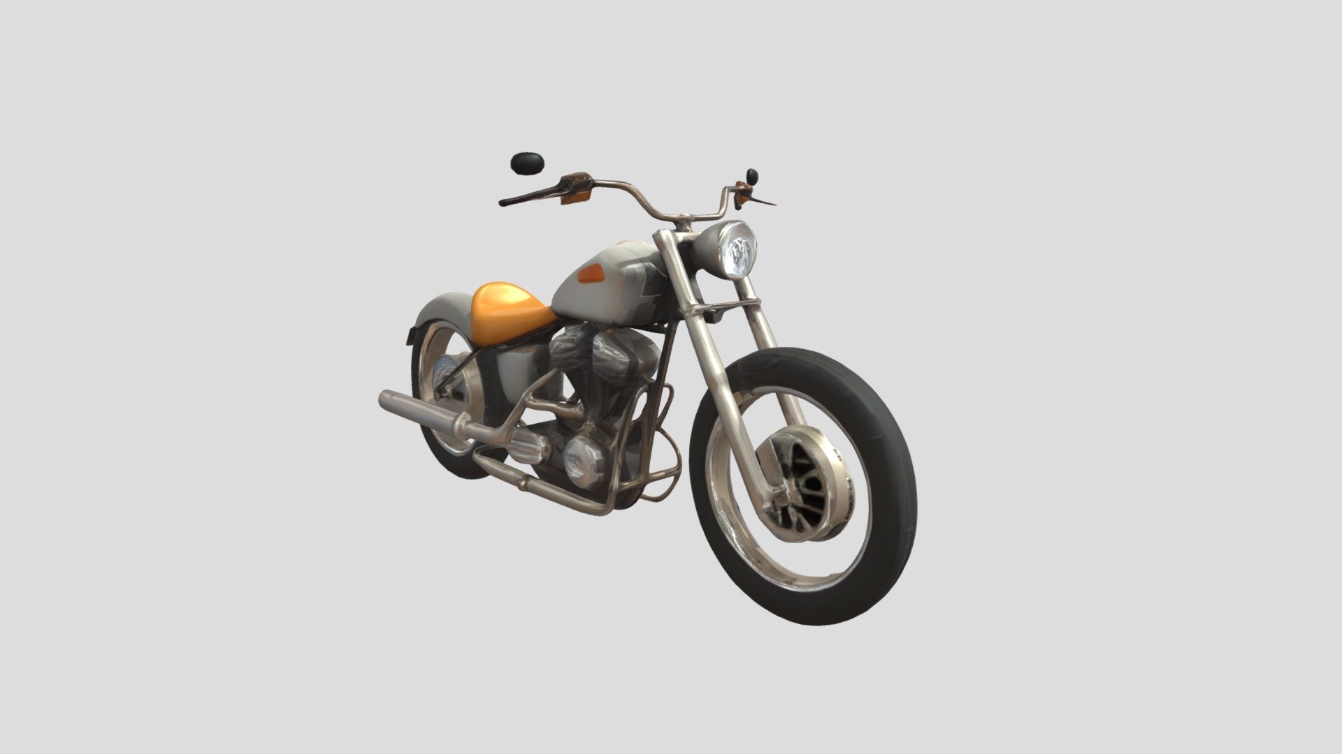 classic cruiser motorcycle - Download Free 3D model by ISAACLAB ...
