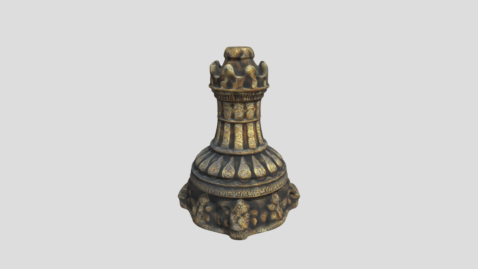 A Divine Heavenly Baroque Castle Chess Piece - Download Free 3D model ...