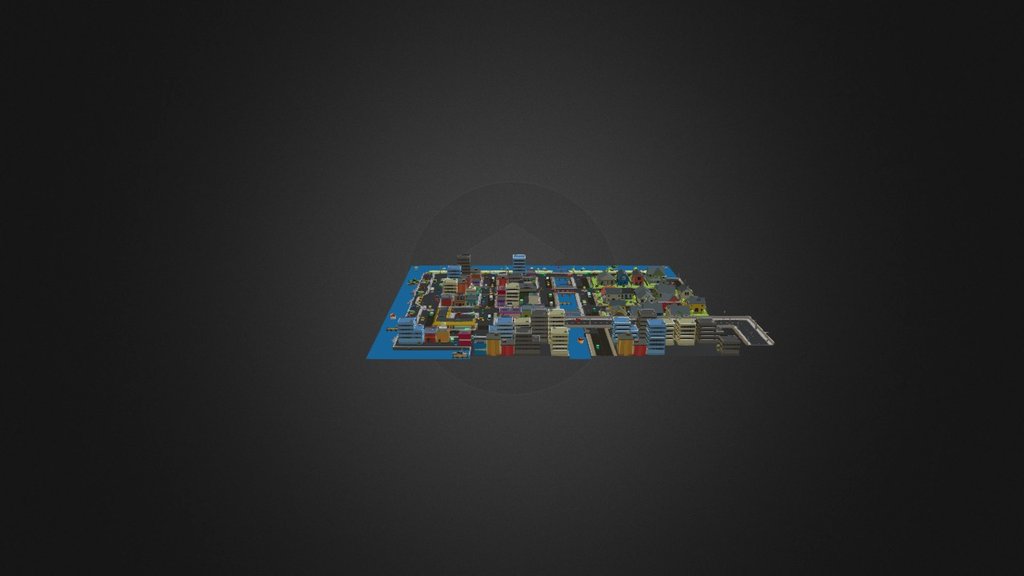 simple_town_v04 - 3D model by terrence_super2games [6eabbc6] - Sketchfab