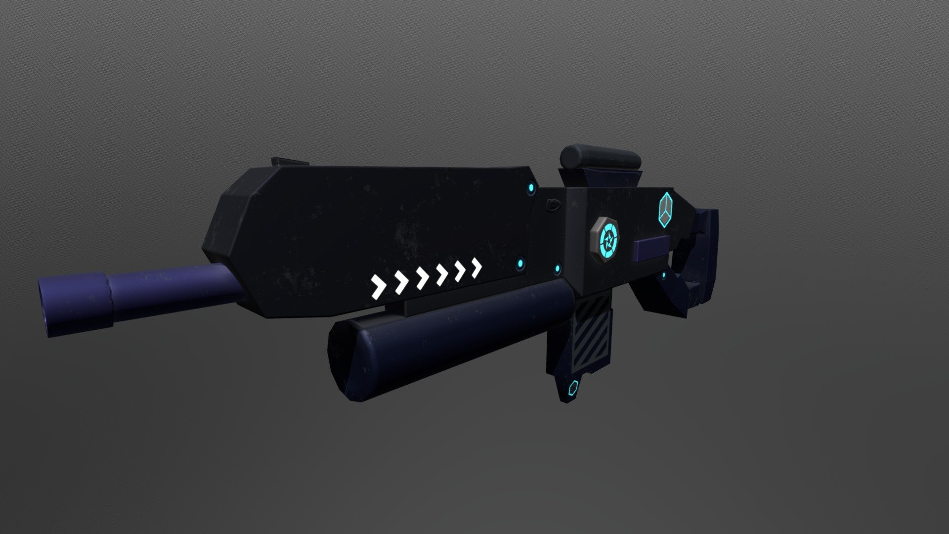 Sci Fi Gun (Low Poly) - 3D model by Plureon (@Tusker99) [6eb0504 ...