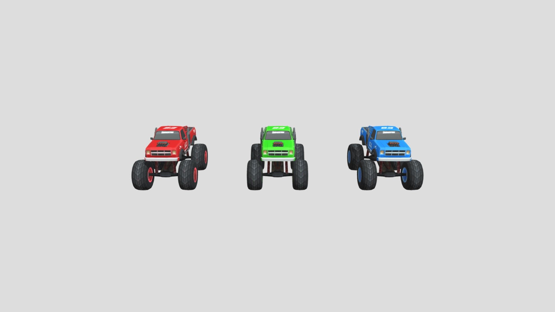 Monster Truck - 3D model by EnvisionArts [6eb15bc] - Sketchfab