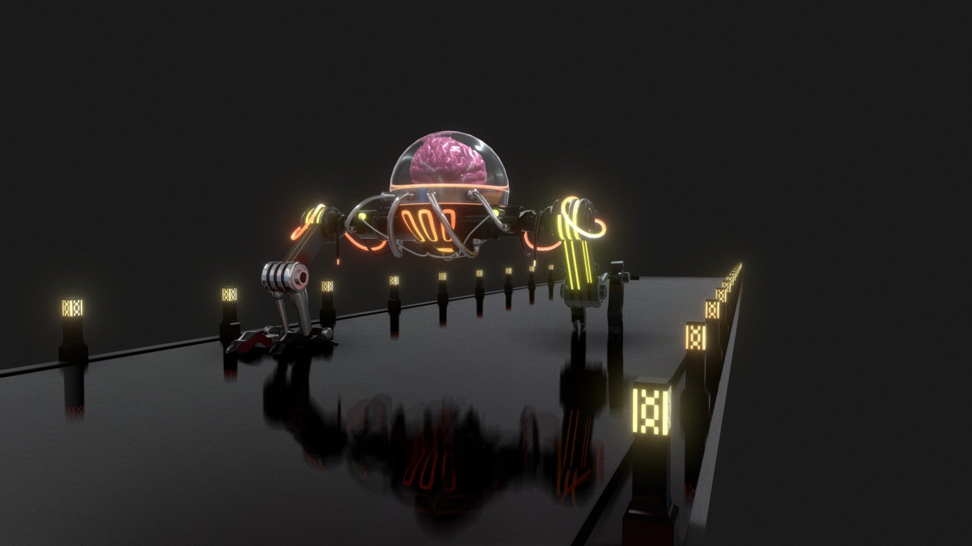 Robot brain - 3D model by Safonov Lev (@safonovleva2) [6eb1766] - Sketchfab