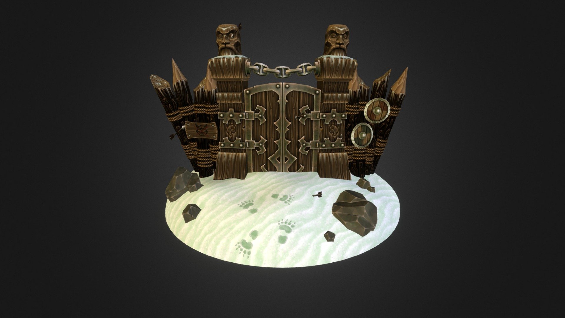 Dwarf Gate - 3D model by Megacorpse [6eb2010] - Sketchfab