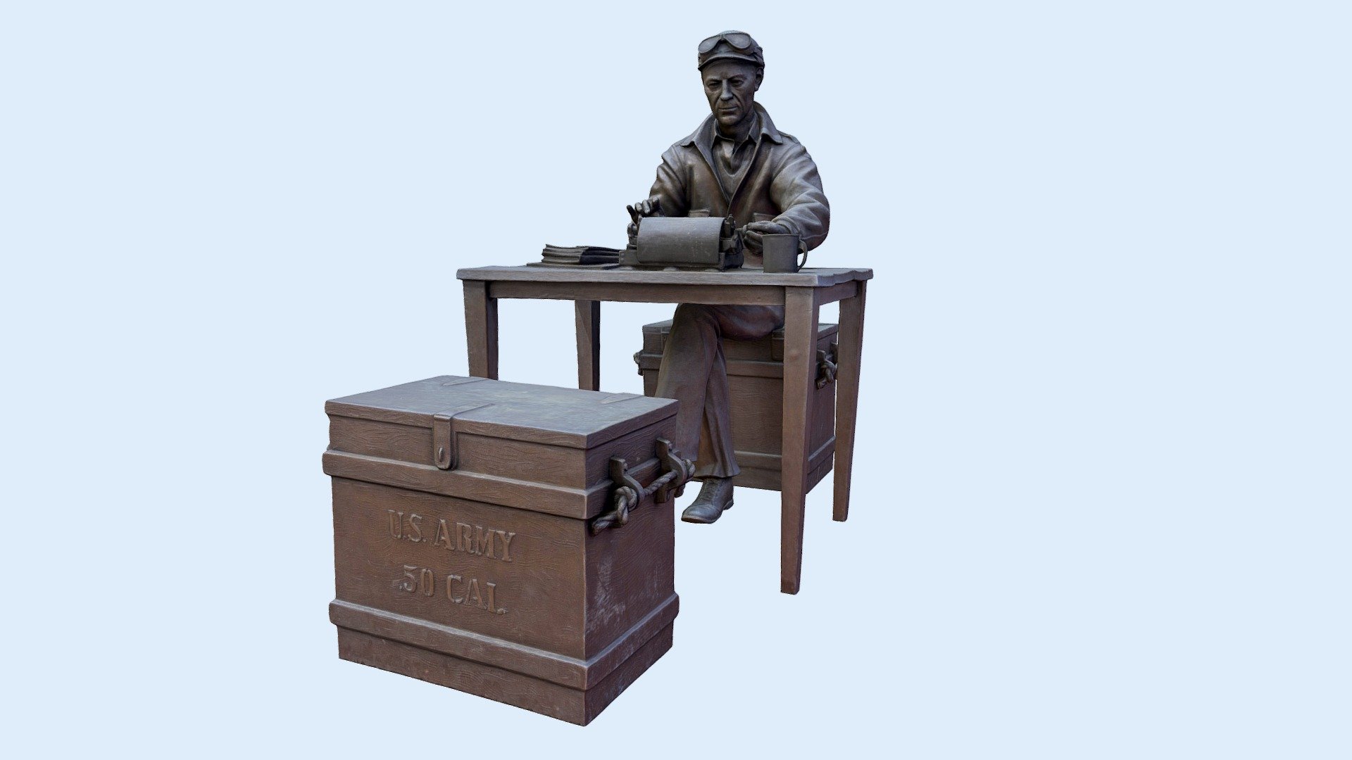 Ernie Pyle - 3D model by Carter Conaway (@cartcon) [6eb2faa] - Sketchfab