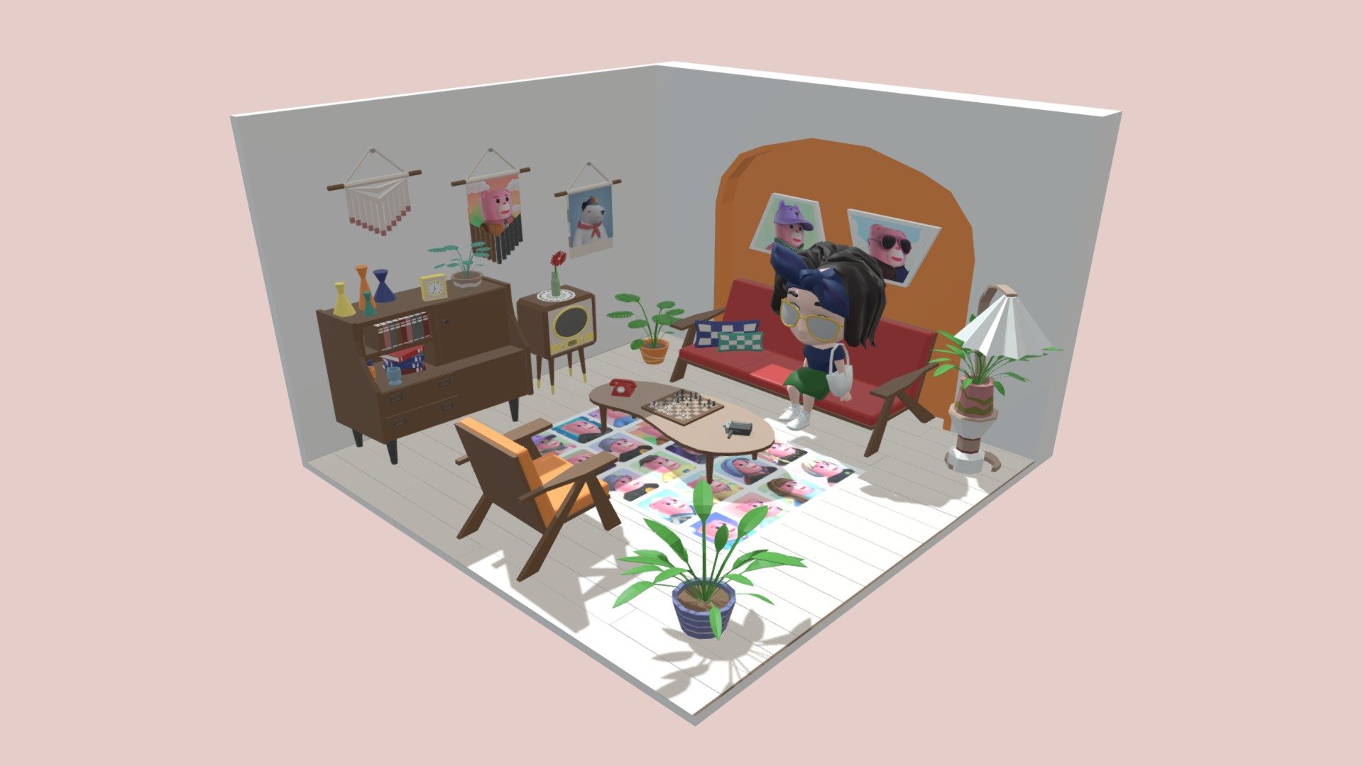 Room 01 - 3D model by atsrito [6eb83f8] - Sketchfab