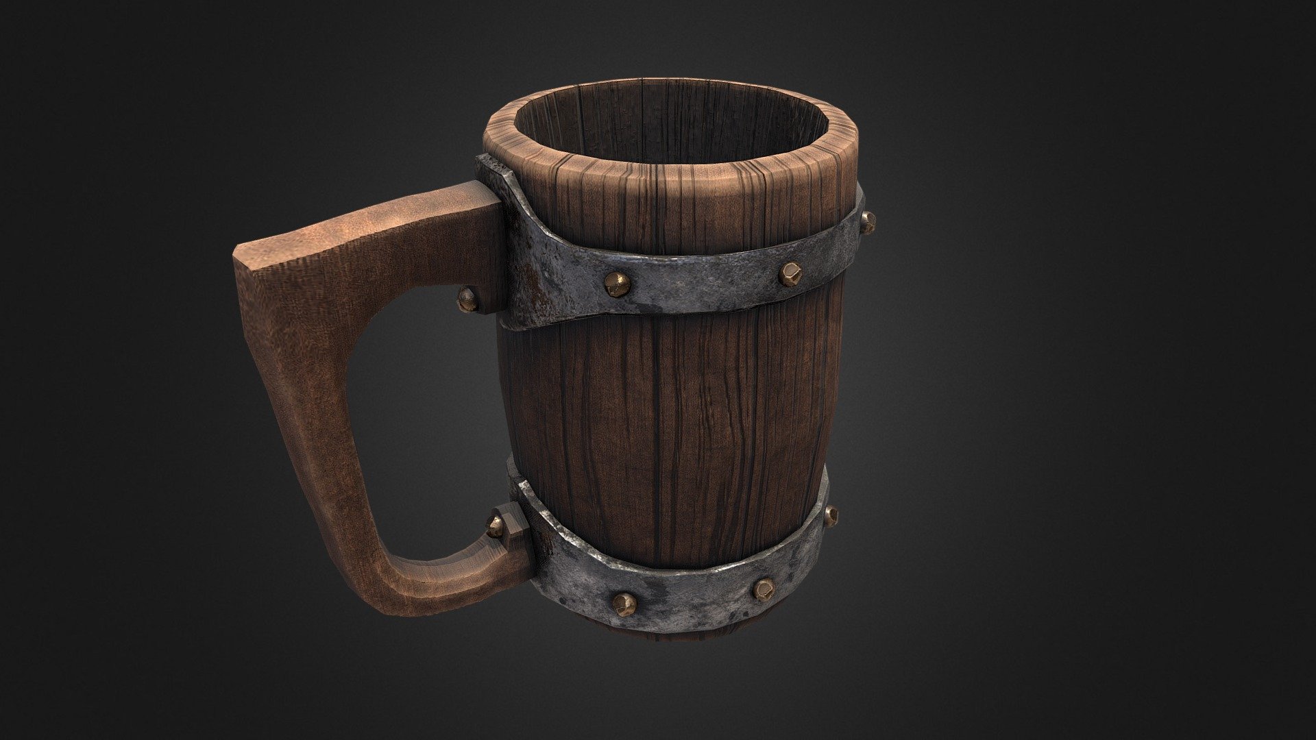 Wooden Mug (game ready asset) - Download Free 3D model by Aparicio ...