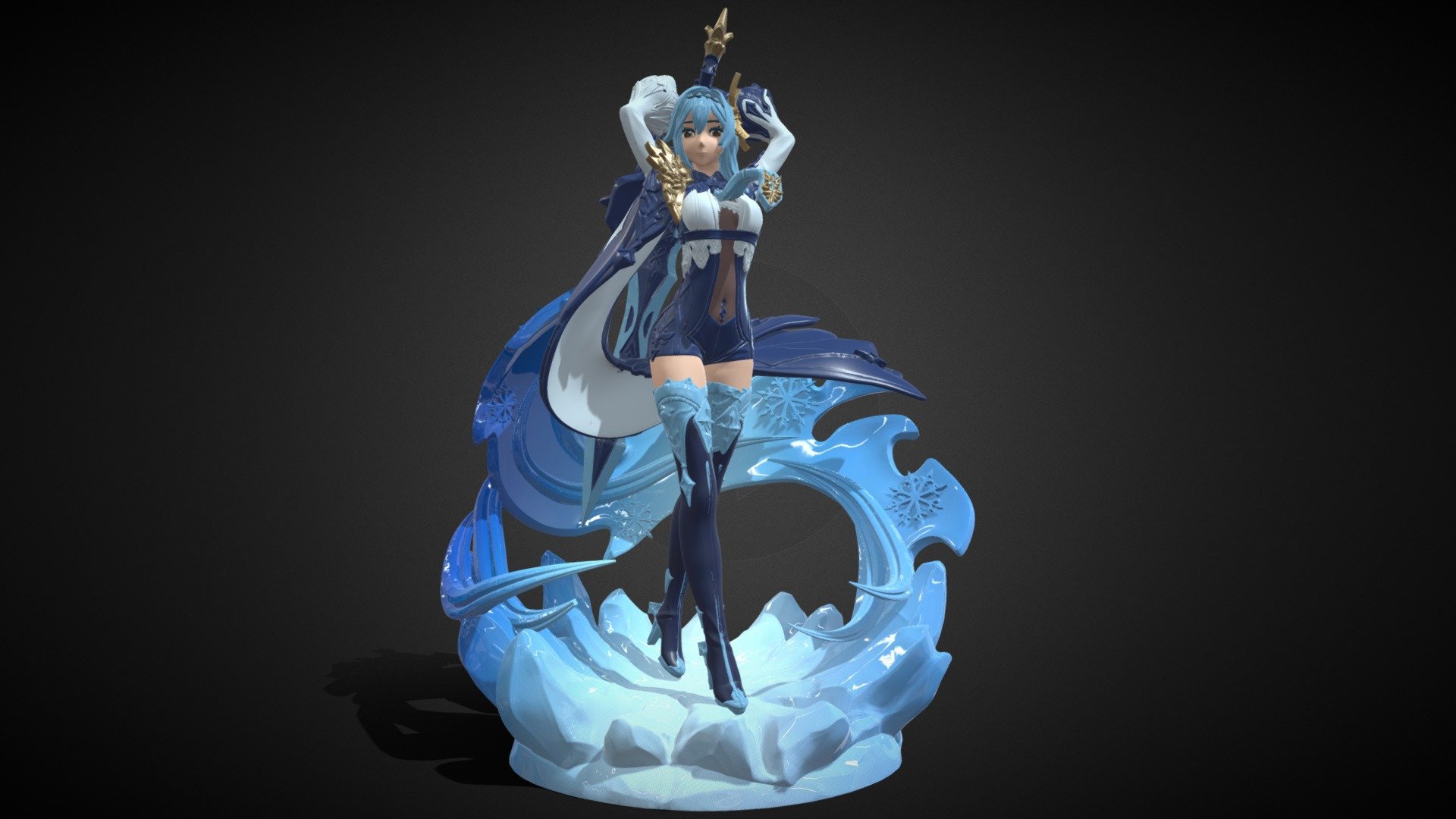 Eula - Gensin Impact - Buy Royalty Free 3D model by leijiaoshou ...
