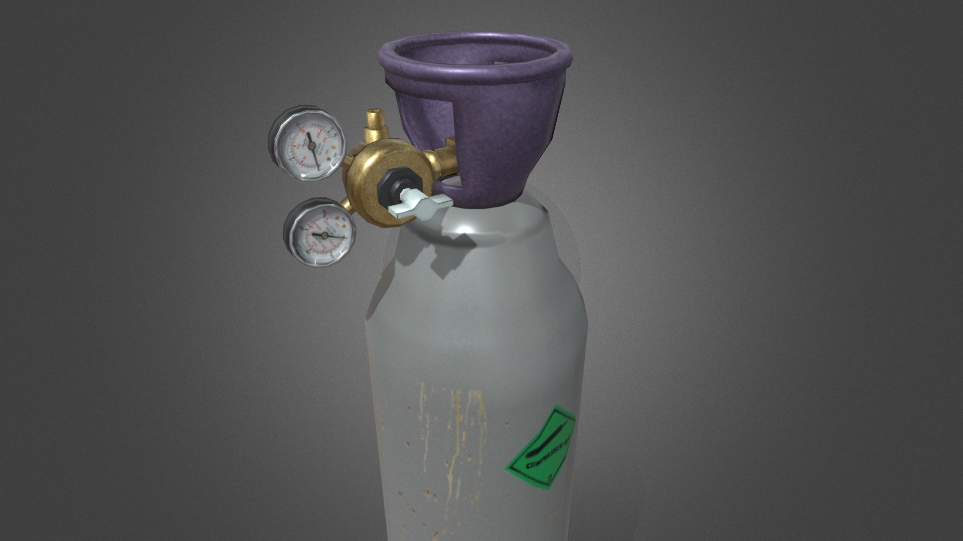 CO2 Gas Cylinder - Buy Royalty Free 3D model by Stainless Reality Ltd ...