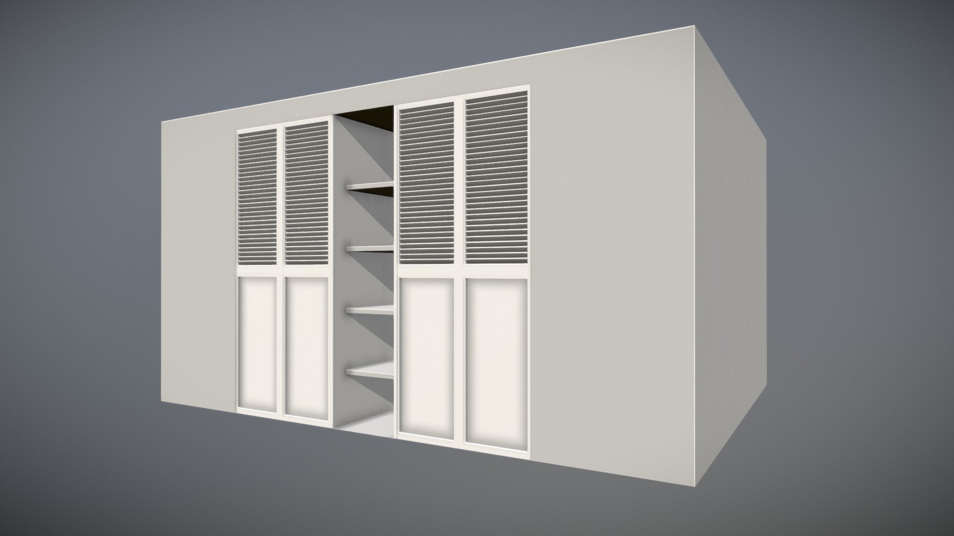 3D animated Wardrobe 5 - 3D model by Wojakson [6ebbb71] - Sketchfab