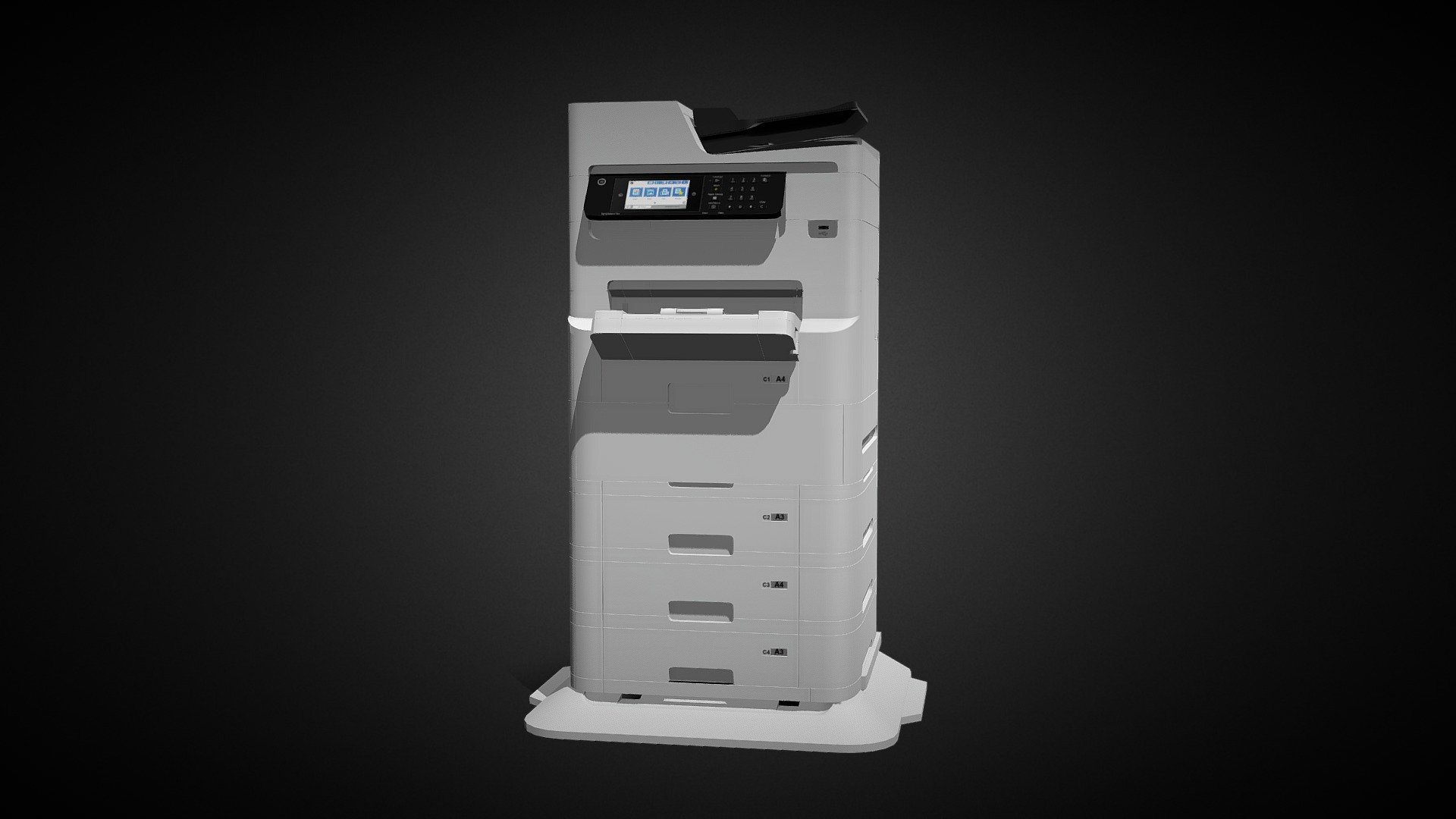 Epson WF-C879R - 3D model by MD.Jobair Hossain (@samrat33k) [6ebcd7a] - Sketchfab