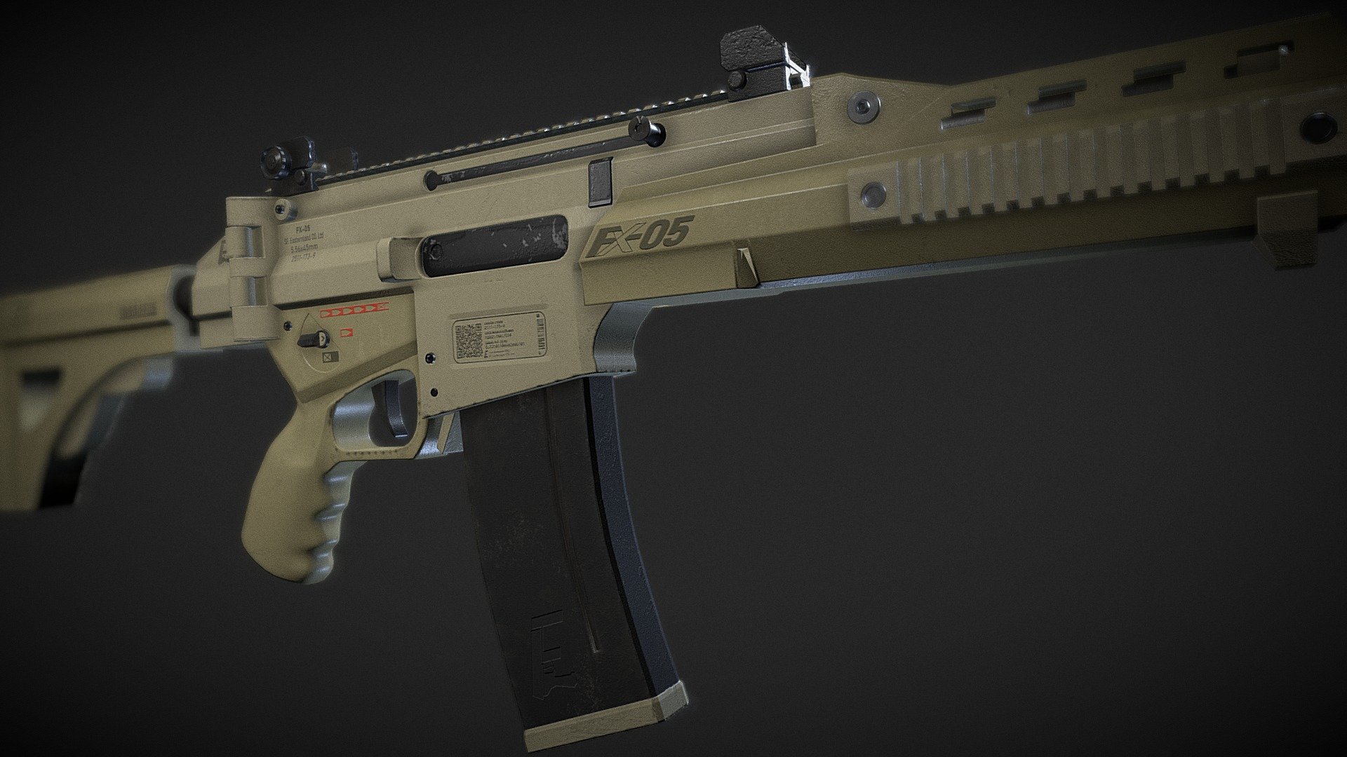 FX-05 Xiuhcoat Assault Rifle - Download Free 3D model by Martini-SF [6ebd9b2] - Sketchfab