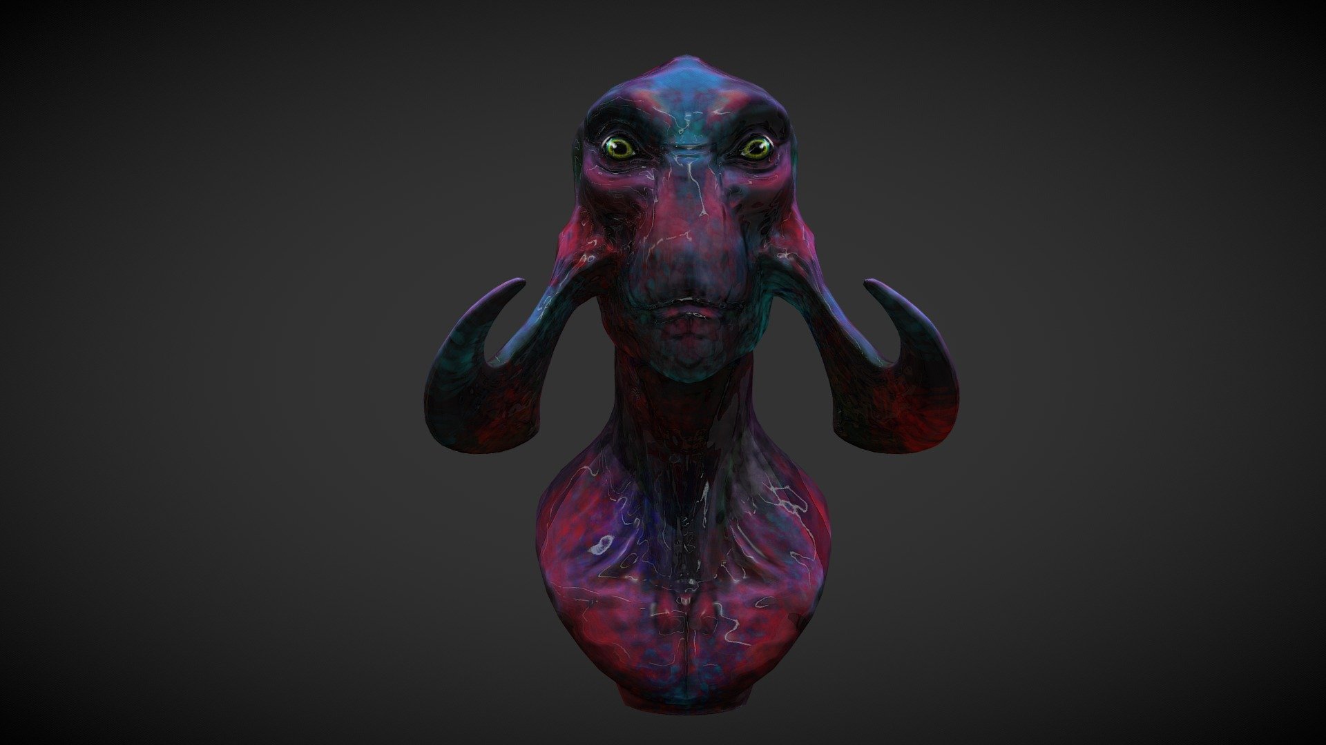 ALIEN - 3D model by Karolina Renkiewicz (@KarolinaRenkiewicz) [6ebe27a ...