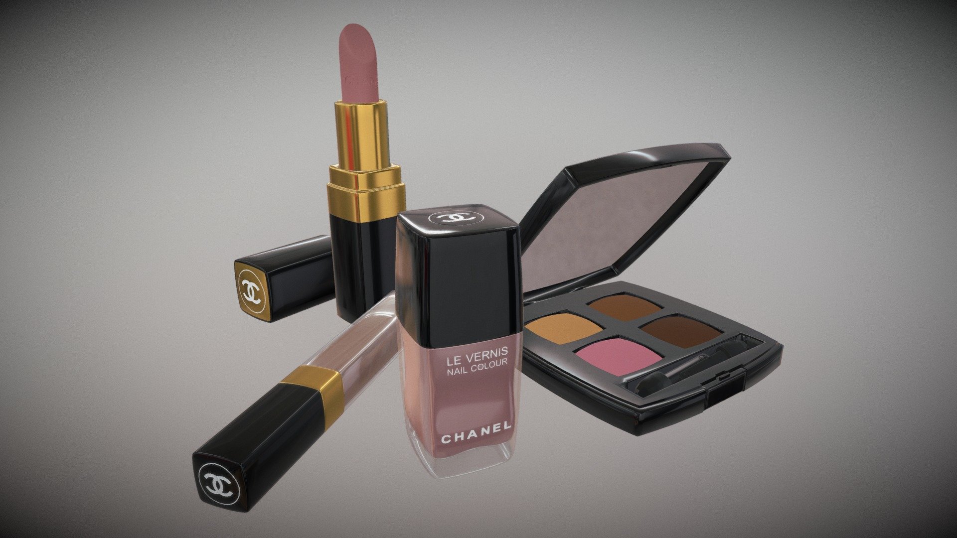 Chanel Makeup - 3D model by lewisschaefer [6ebed18] - Sketchfab