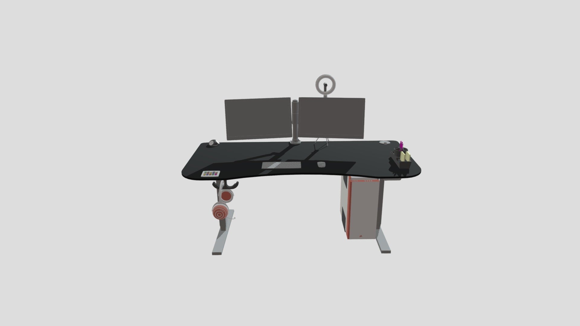 Gaming Desk v14 - 3D model by convergencerobotics [6ebf2b3] - Sketchfab