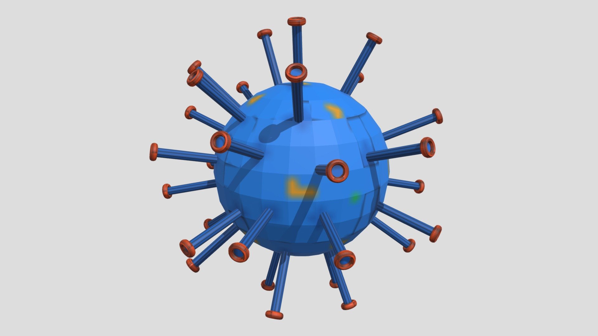 Virion Virus cartoon - Download Free 3D model by lemon.p [6ebfc8e ...