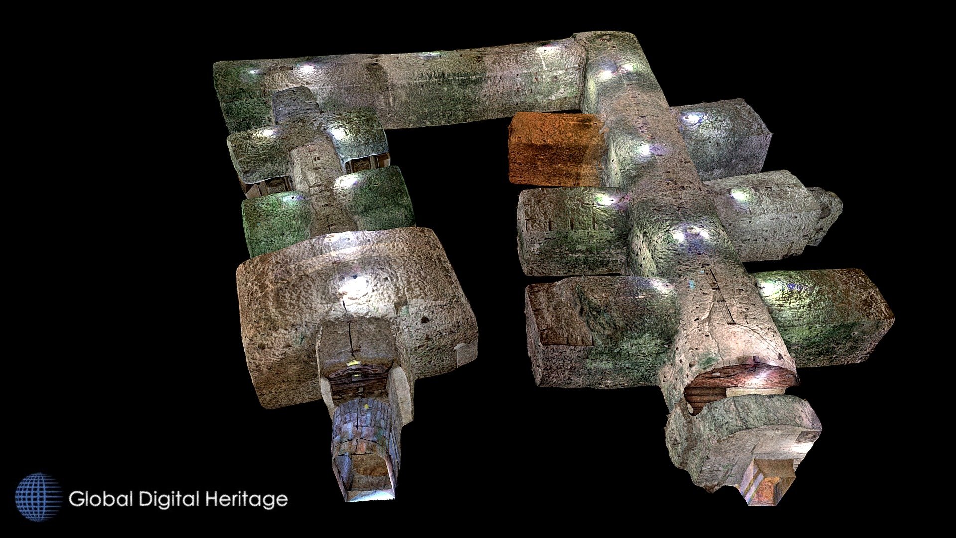 Troglodyte Tunnel - Château de La Roche-Guyon - Download Free 3D model ...