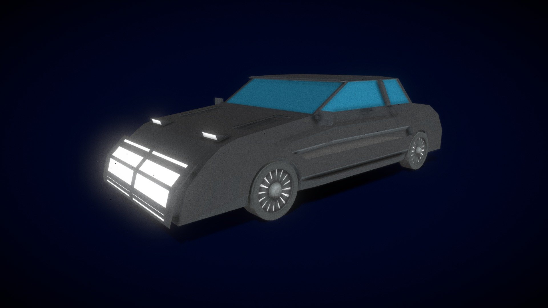 LowPoly Sci-Fi Car - Low Poly Free - Download Free 3D model by Matrixxy ...