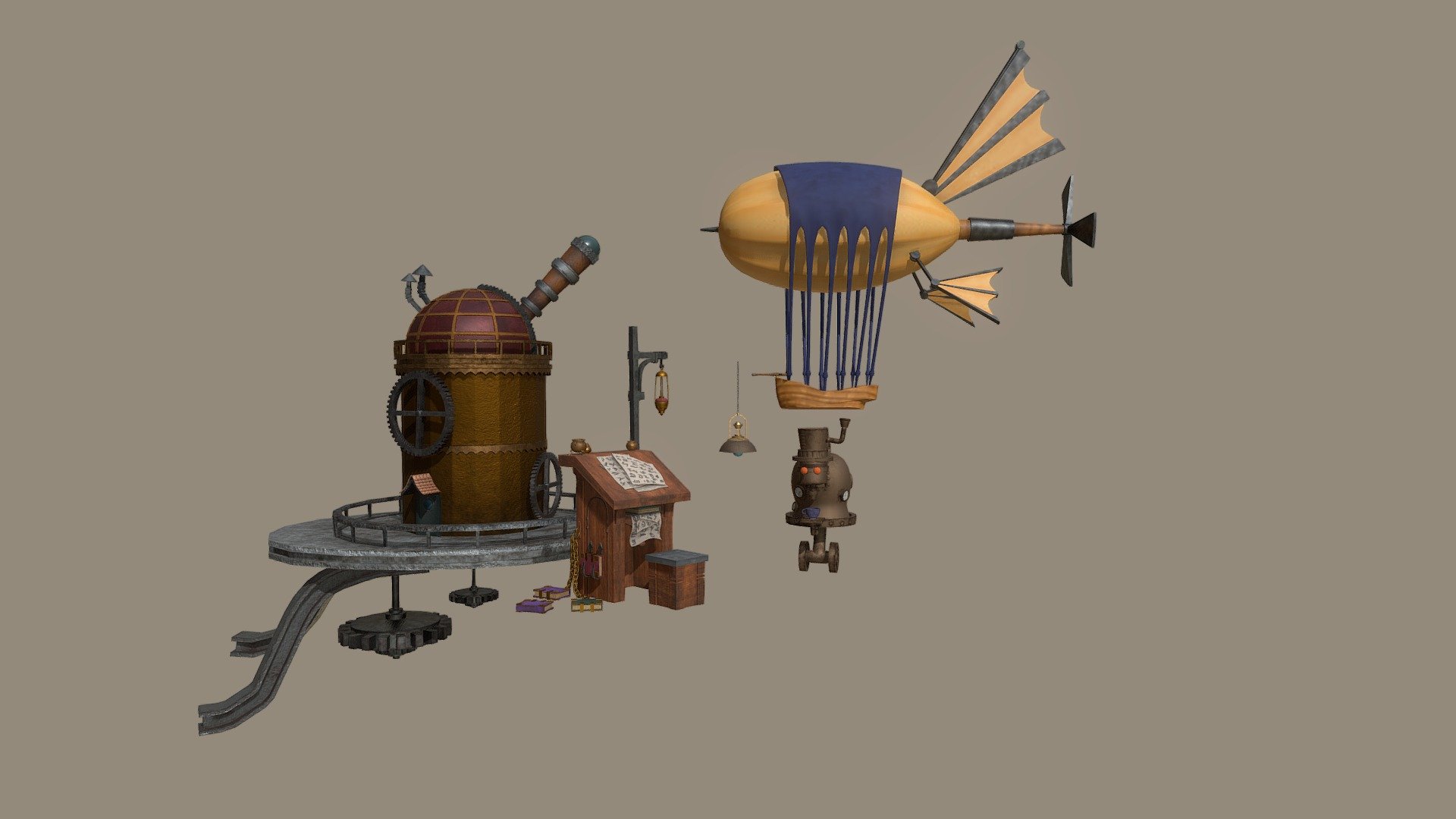 Steampunk_objetos - 3D model by AntoD (@antonella.delaloye) [6ec6edb ...