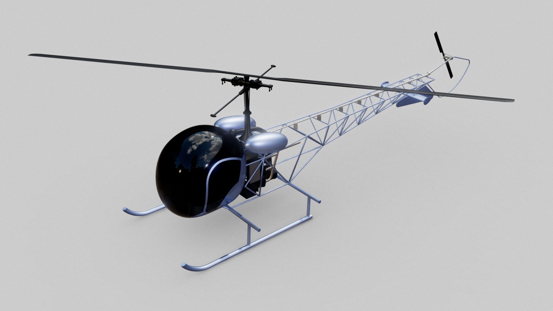 Bell H-13 - Download Free 3D model by iSteven (@OneSteven) [6ec8c4b ...
