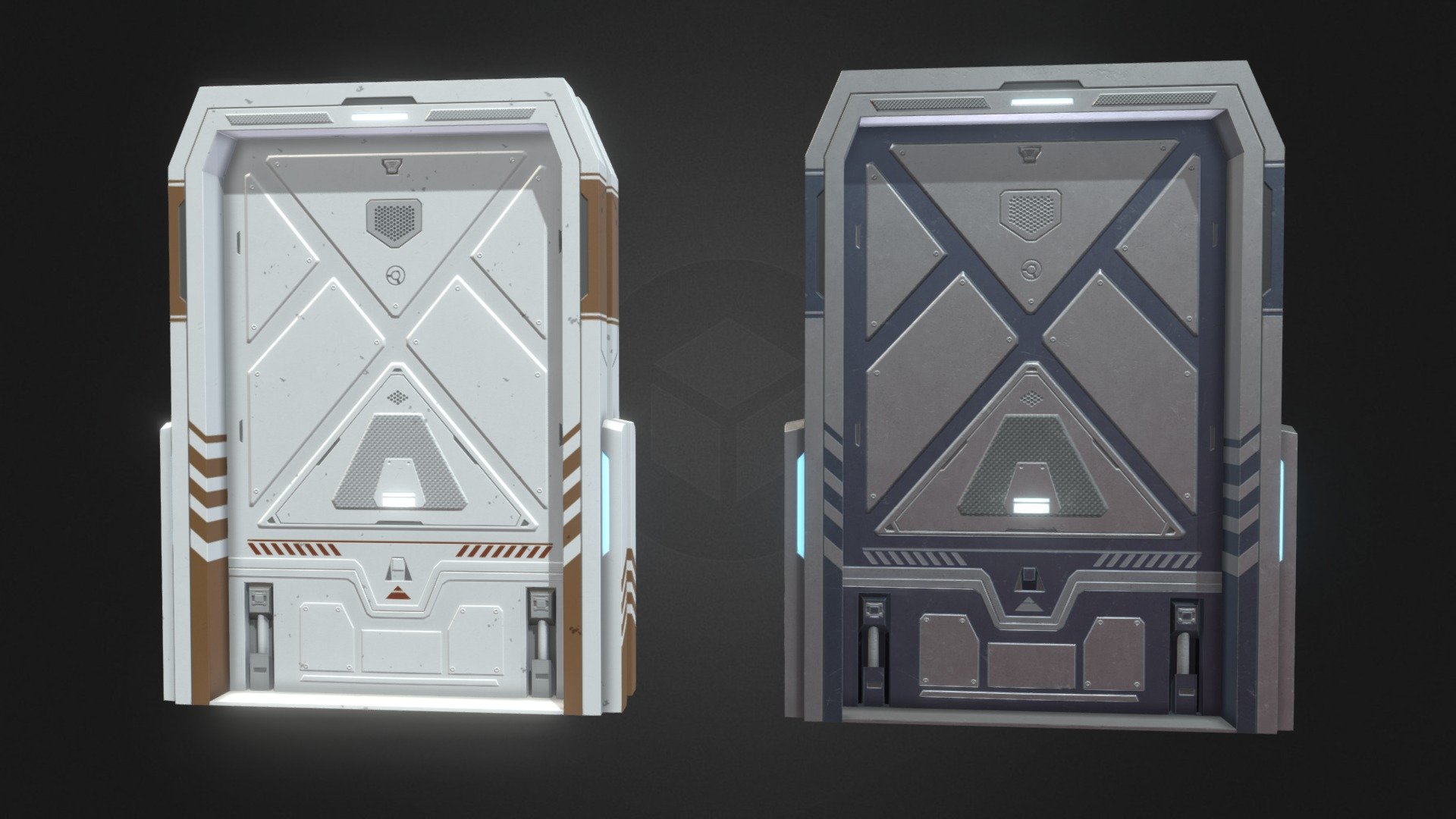 SciFi Doors Pack Vol2 - Door 01 - Download Free 3D model by Eduardo R ...