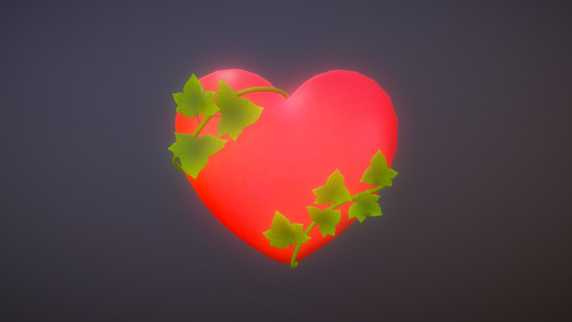Stylized Vine Wrapped Heart / Health Pick Up - 3D model by Ashberry ...