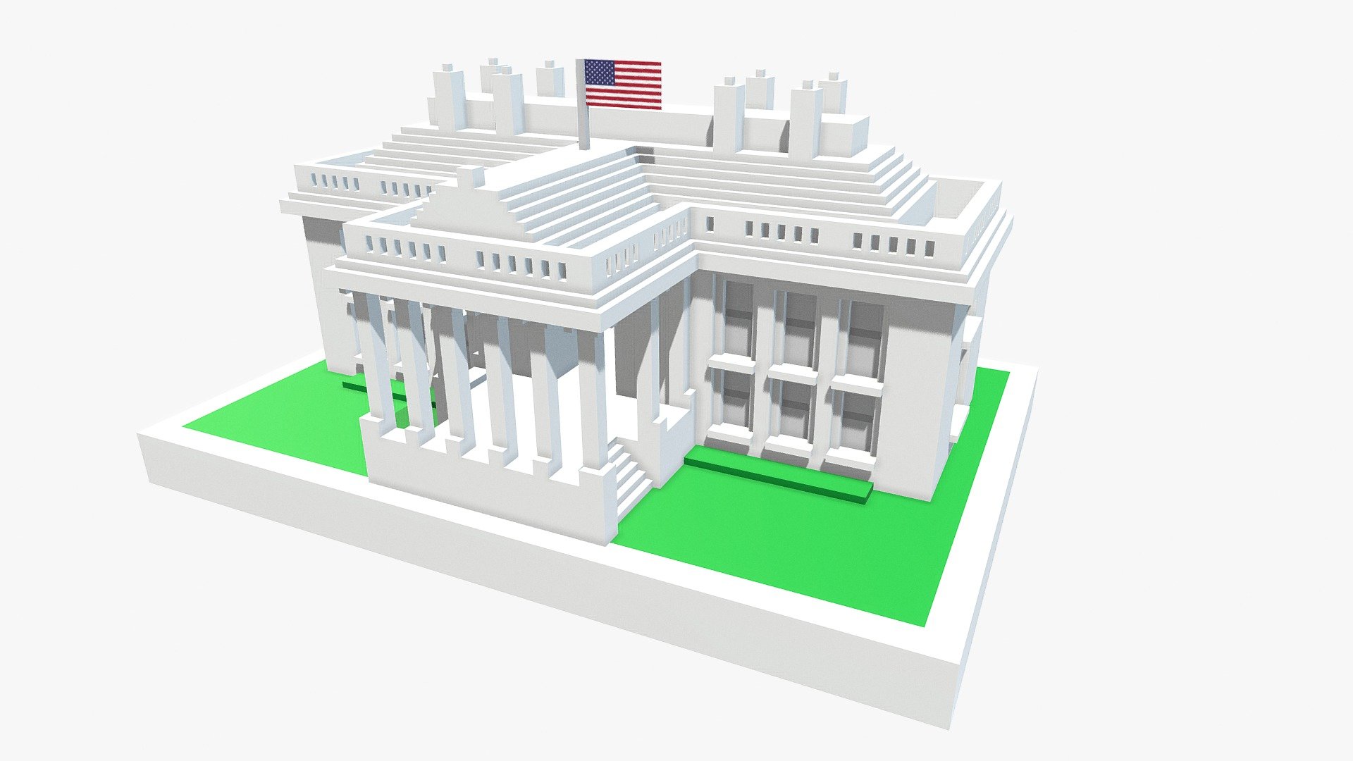 The white house - Download Free 3D model by Pieter Ferreira ...