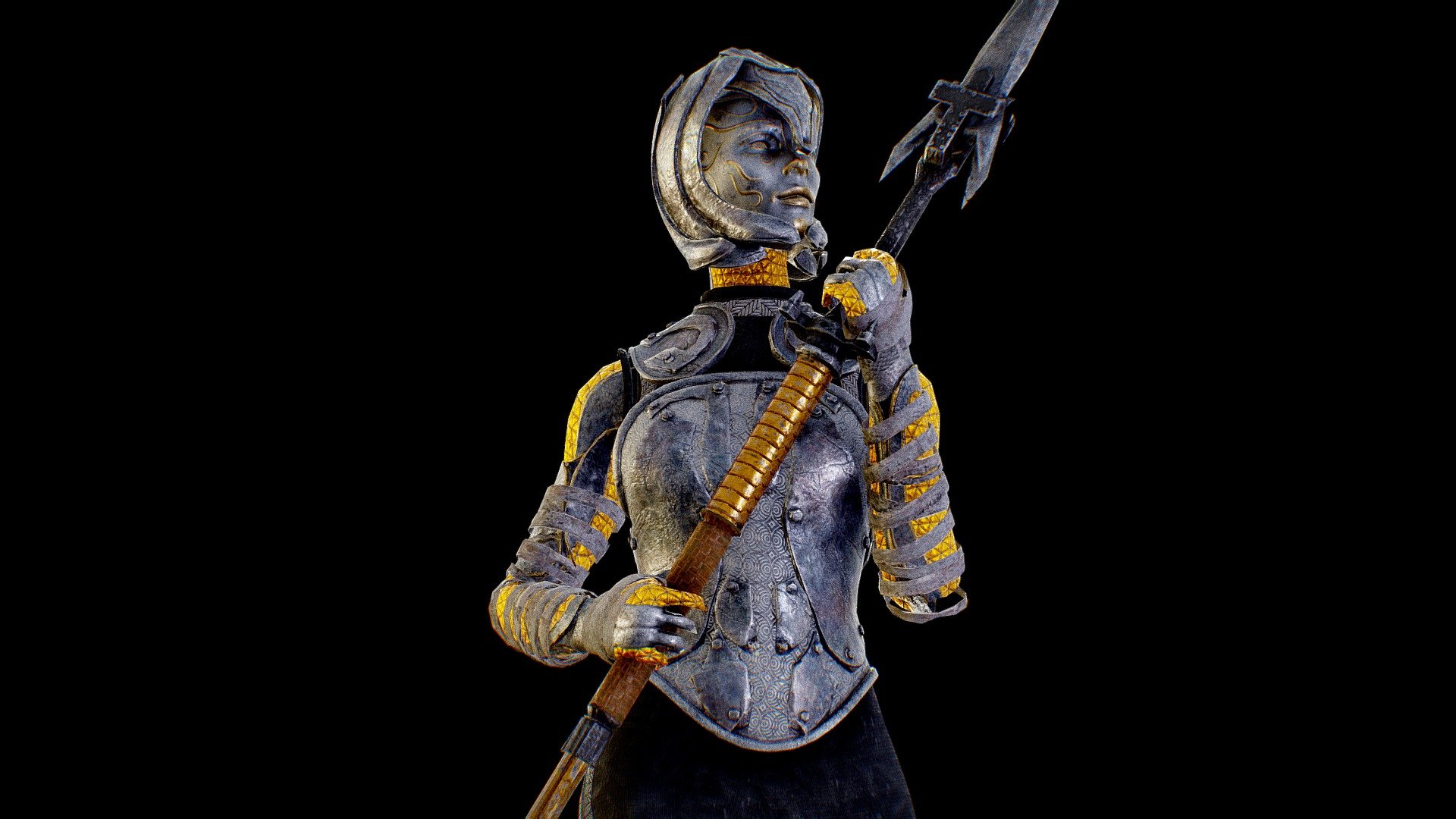 Free Game Character -The Ancient Woman Titan - Download Free 3D model ...