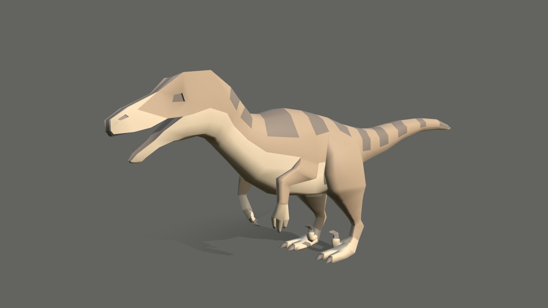 Week 35 - Low poly Utahraptor - Download Free 3D model by Hinkypønk ...